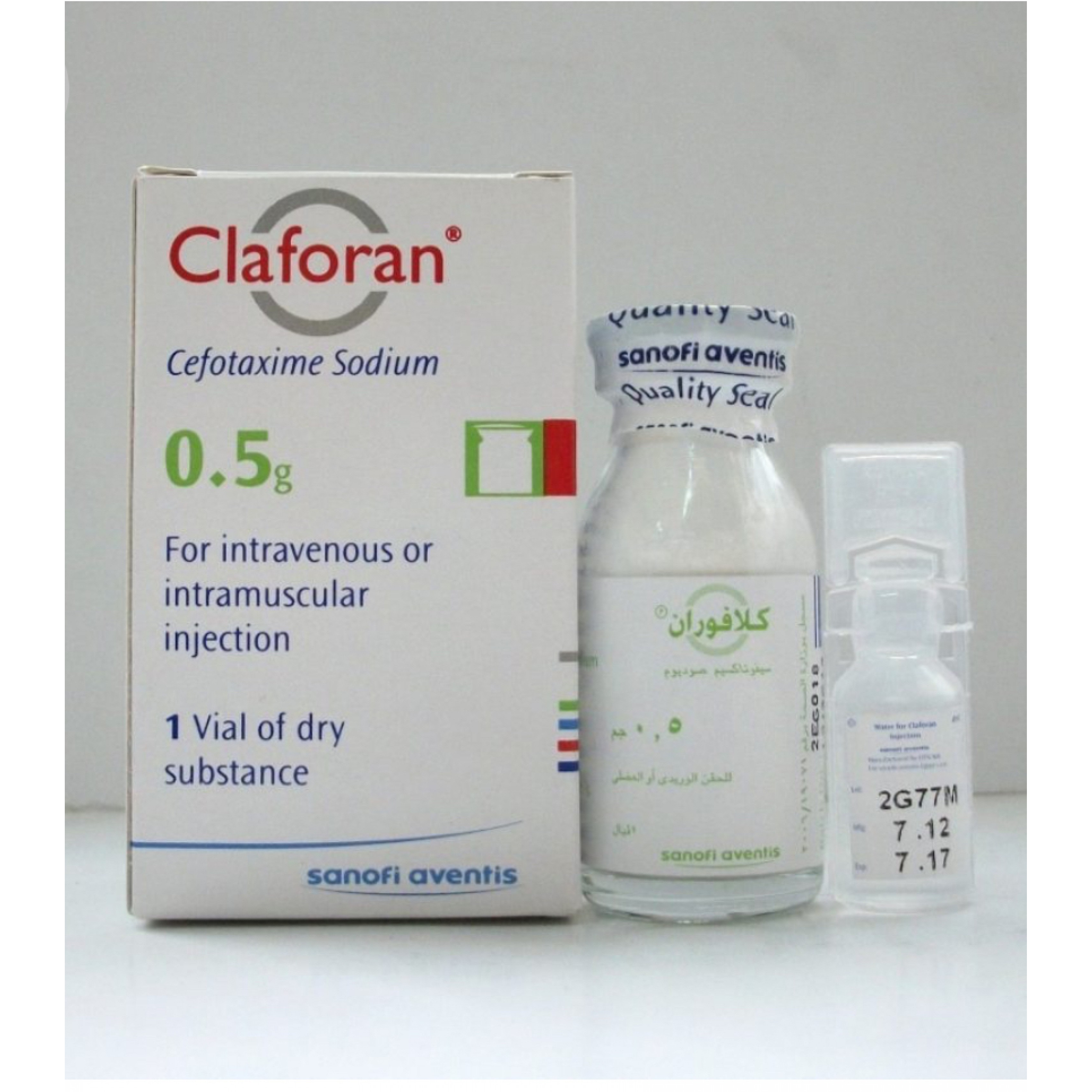 CLAFORAN Cefotaxime Sodium 500mg Powder for IM/IV Injection 1's price ...